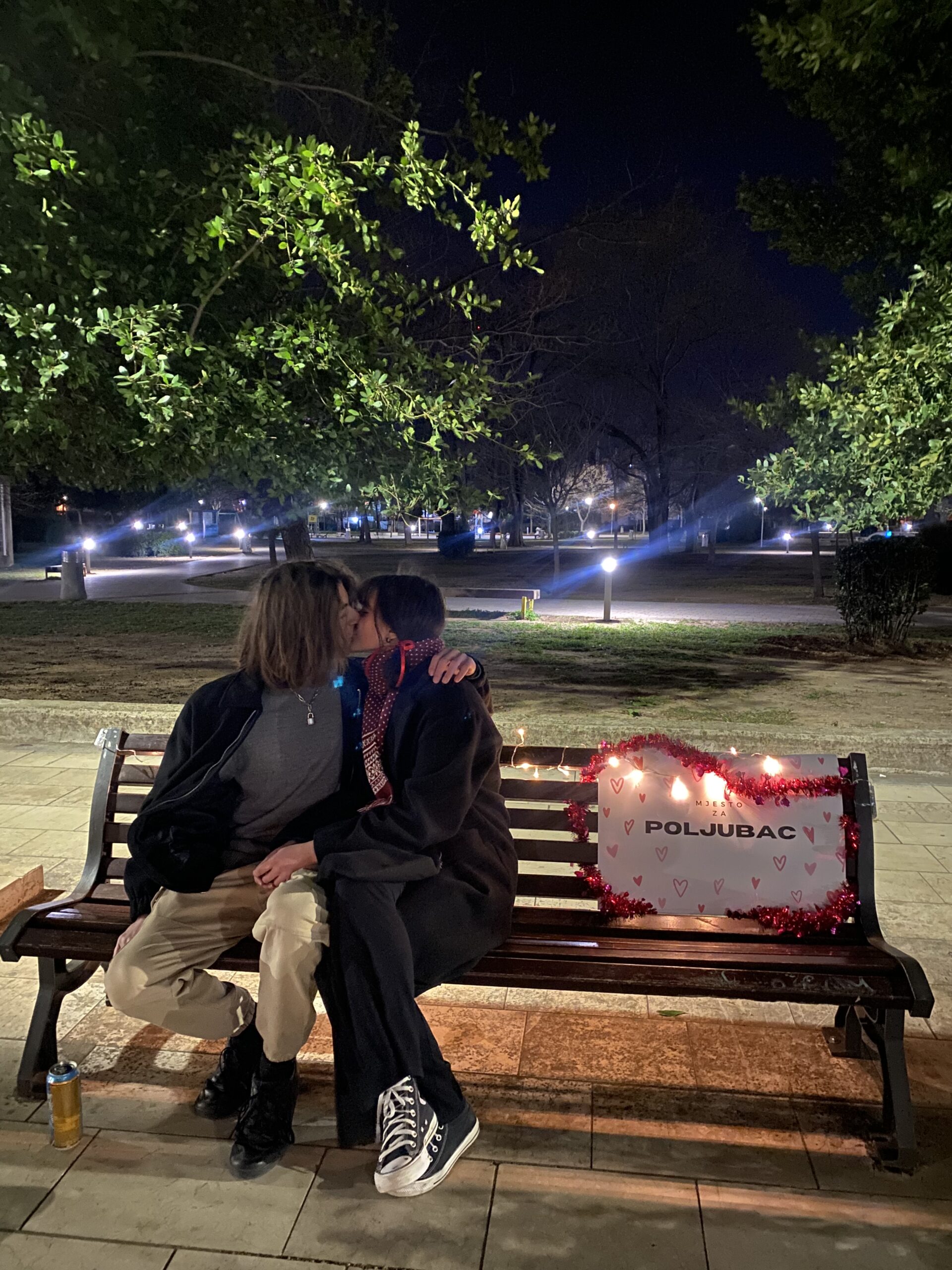 A bench for a kiss or a hug? – Youth Power